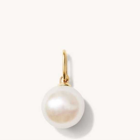 Mejuri | Jewelry | Mejuri 4k Gold Pearl Charm | Poshmark